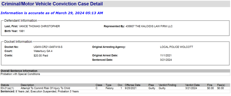 Predator Update: Thomas Christopher Vance – NetPredators